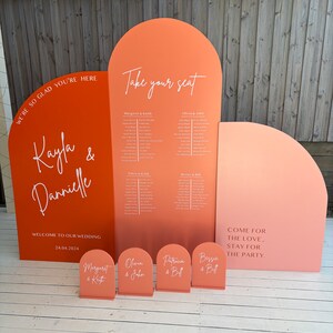 Large Arch Wood Sign | Event Signs | Custom Backdrops | Personalised ...