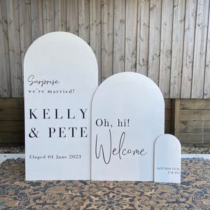 Large Arch Sign Arch Wedding Sign Arch Welcome Sign Wood Wedding Sign ...