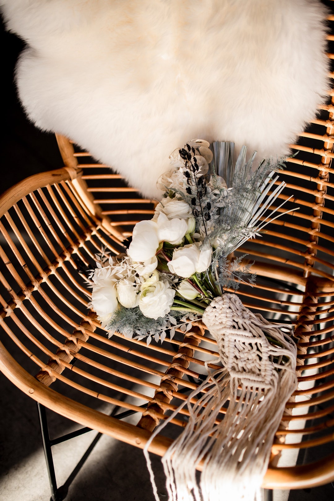 Macrame Bouquet Wrap/ Macrame Floral Wrap/ Macrame/ Macrame Wedding ...