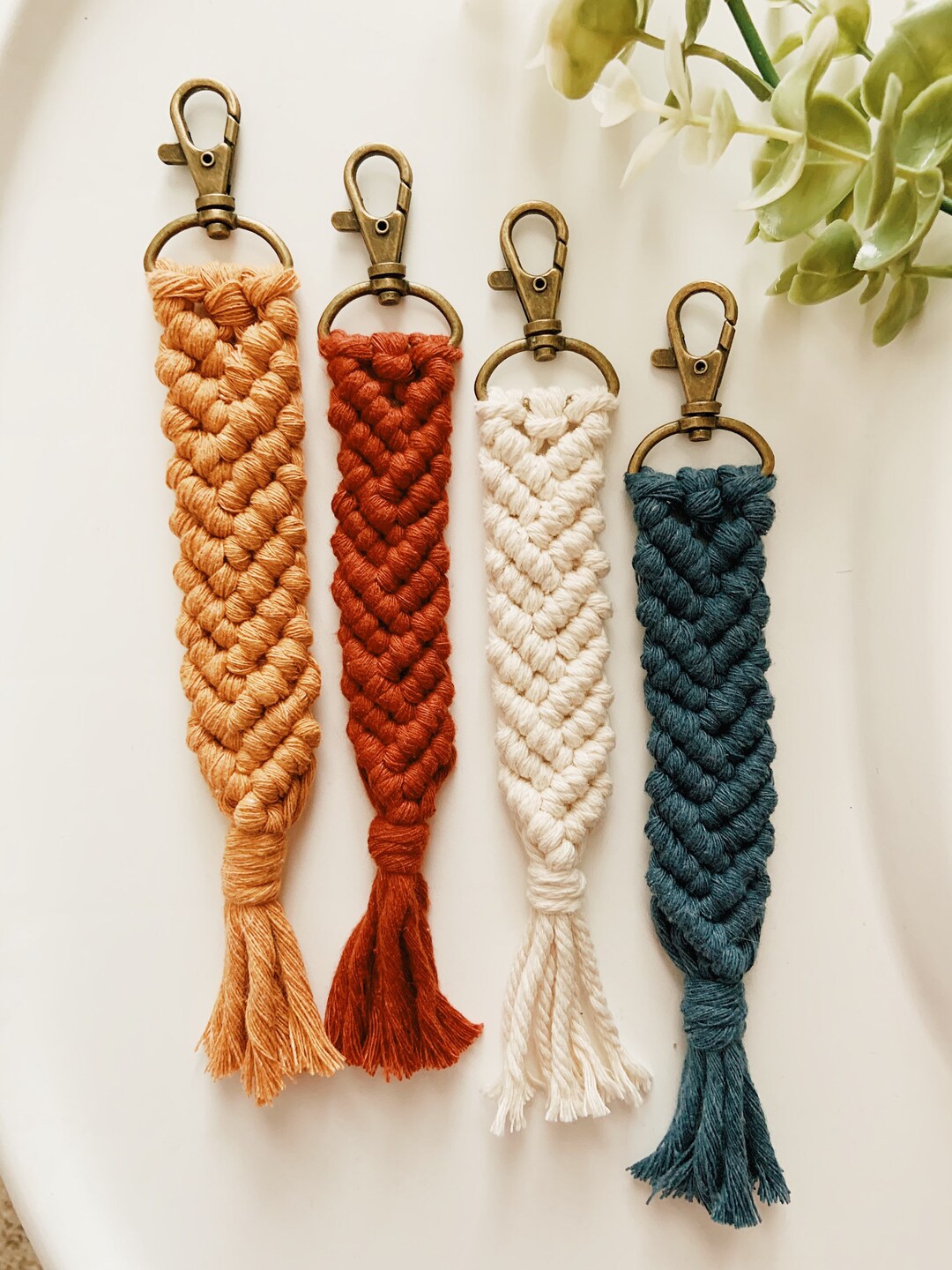 Macramé Keychain/ Macramé Key Ring/ Macramé Accessorie/ Boho Keychain ...