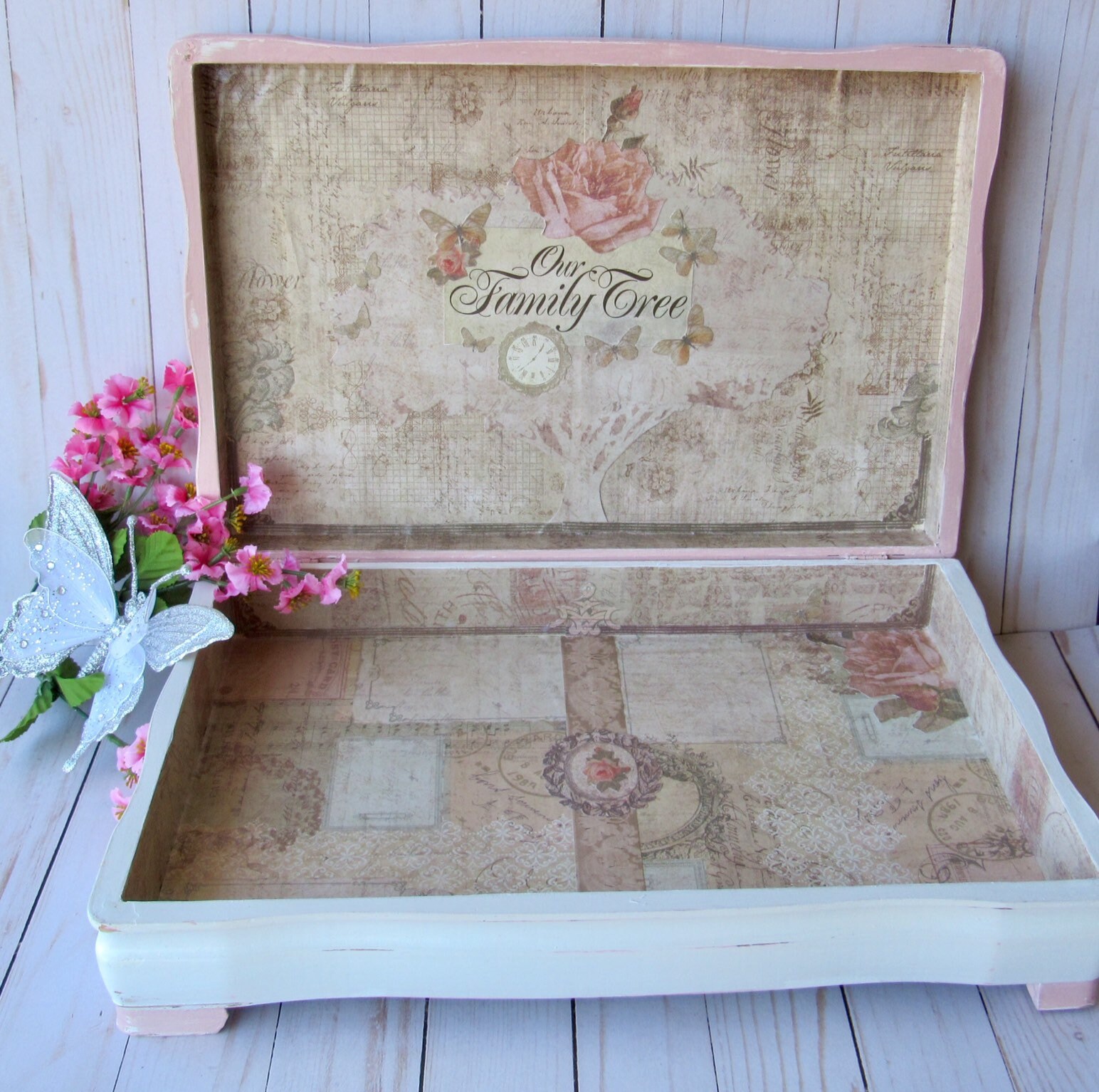Upcycled Vintage Baby Girl Keepsake Box Baby Shower Gift - Etsy