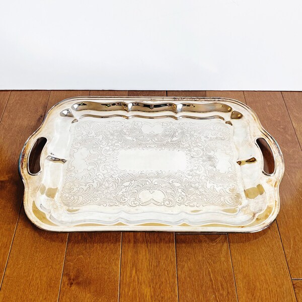Heavy Silver Tray - Etsy