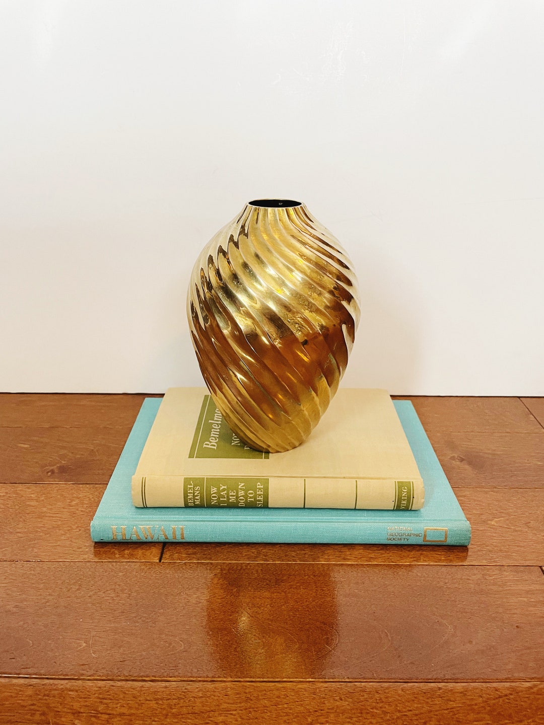 Boho Brass Vase | Vintage Brass Home Decor | Boho Home | Hollywood ...