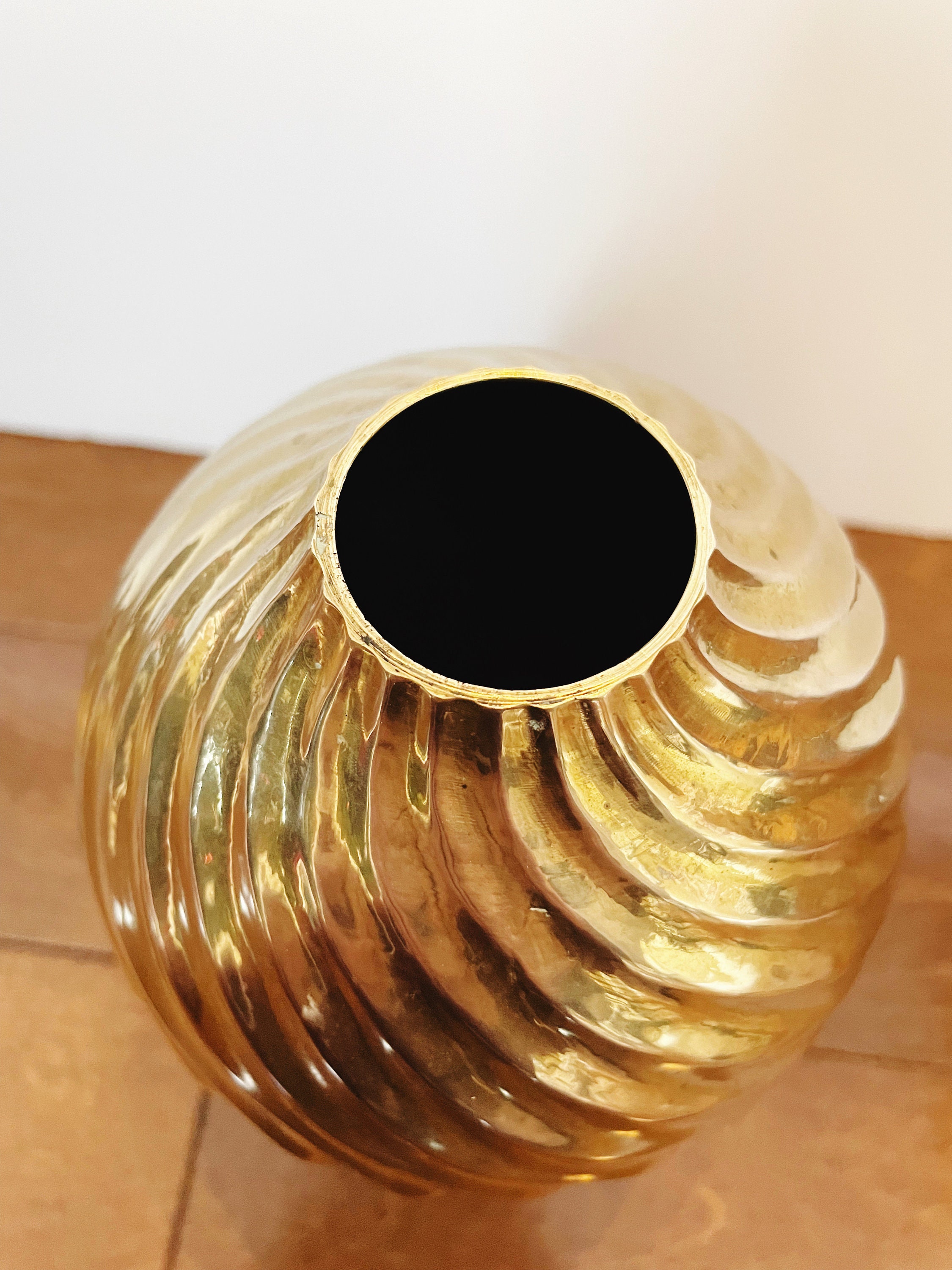 Boho Brass Vase Vintage Brass Home Decor Boho Home | Etsy