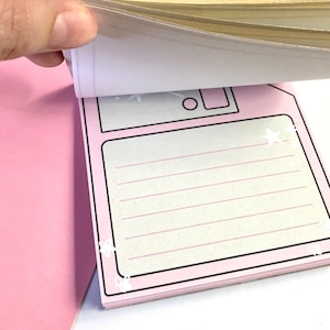 Pastel Floppy Disk Memopad Retro 90s Themed Kawaii Stationery 4 ...
