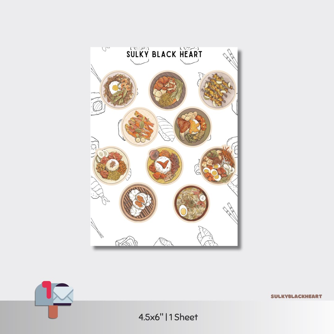 Ramen Bowl Sticker Sheet Planner Stickers Journaling Scrapbooking ...