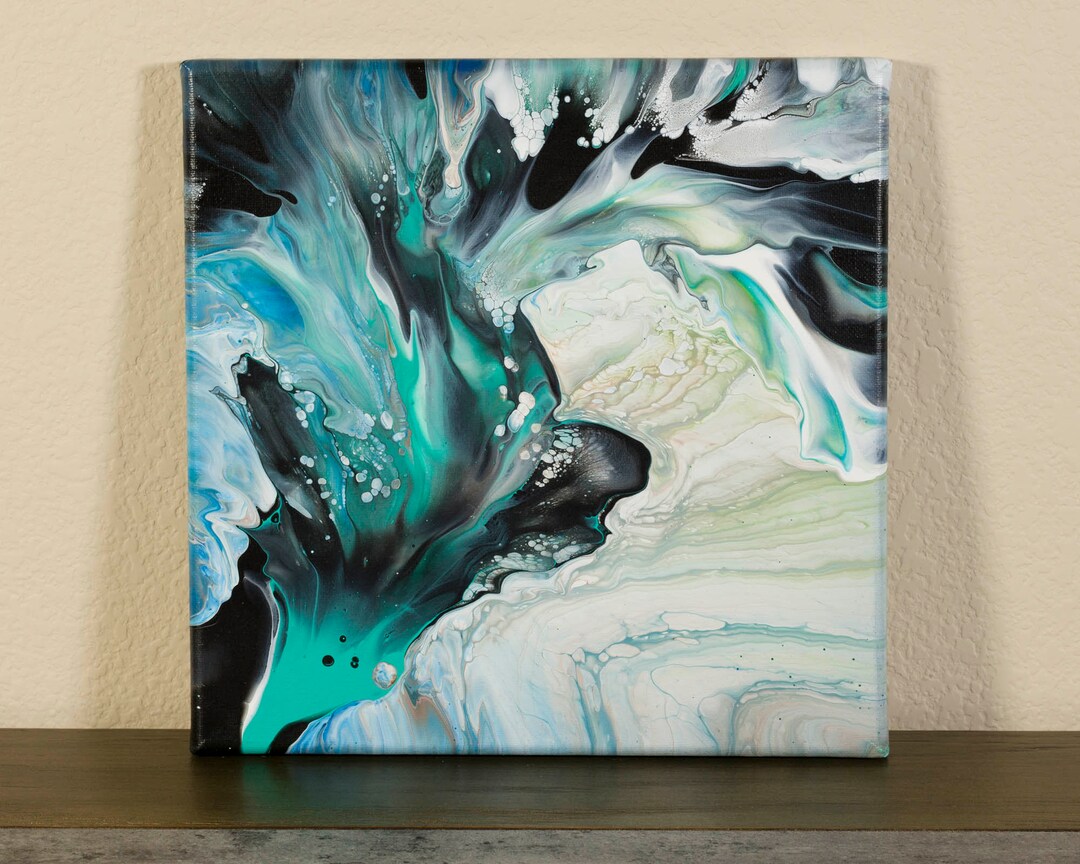 Deliverance Original Dutch Pour Painting on Canvas, Acrylic Fluid Art ...