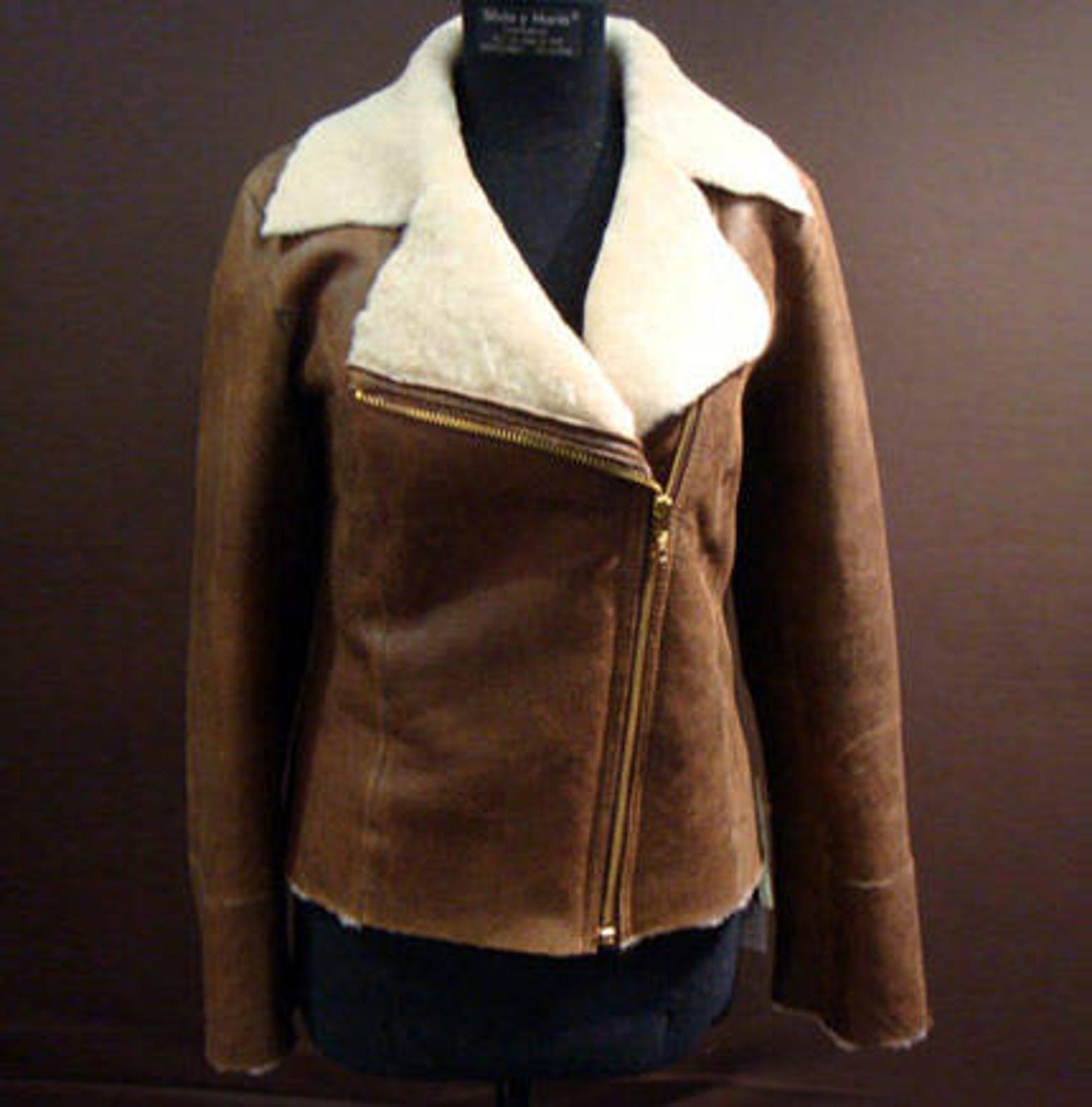 Custom Made Shearling Jacket for Woman Winter Brown Black Short Coat ...