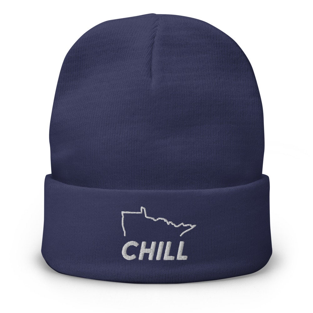 Minnesota Chill - Funny MN Cold Winter Novelty Gift Knit Beanie - Etsy