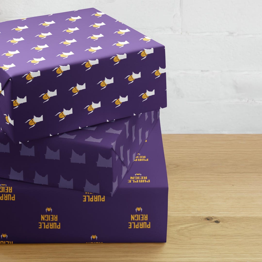 Minnesota Vikings Fan Wrapping Paper Sheets - Etsy
