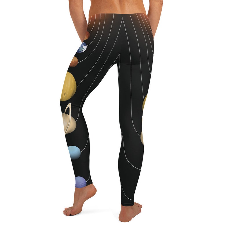 Planets, Sun Earth Saturn, Galaxy, Solar System Leggings, Outer Space ...