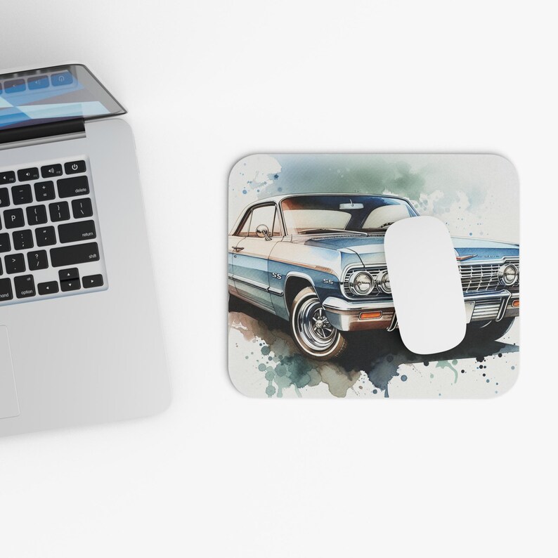 1964 Chevrolet Impala SS Mouse Pad: Vintage Car Desk Decor - Etsy