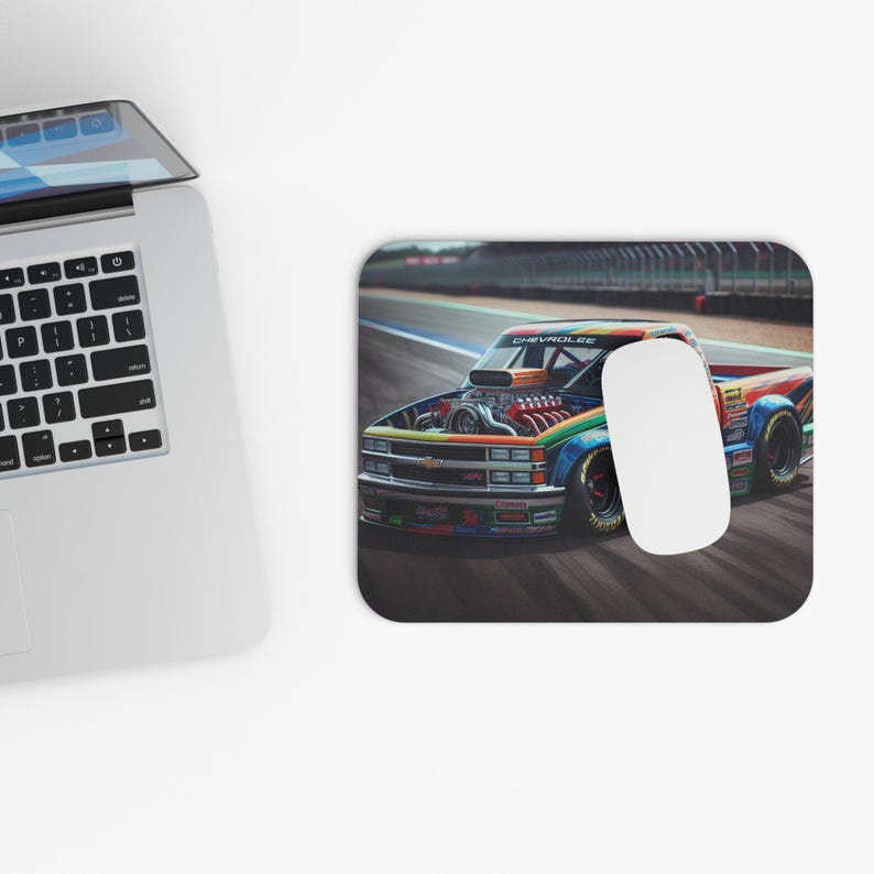 Colorful Chevy Race Truck Mouse Pad, Ideal Gift for Car Enthusiasts ...