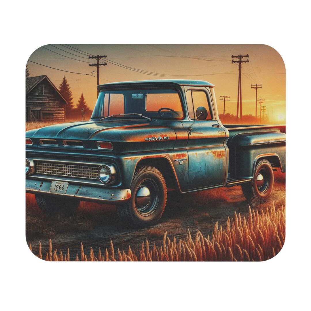 Vintage 1964 Chevy Truck Mouse Pad, Retro Car Desk Decor - Etsy