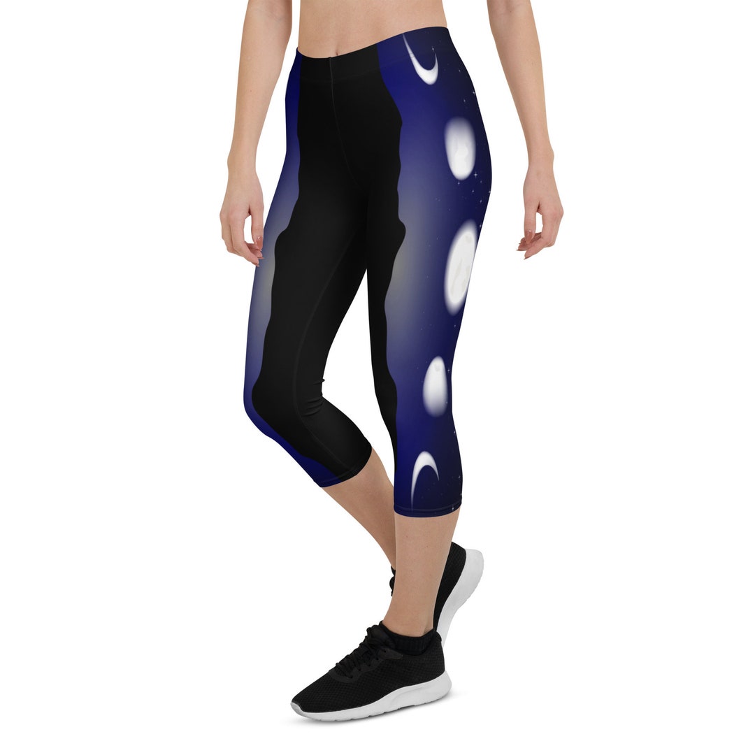 Blue Sky Moon Phase, Astronomy, Stars Tights, Moon Phases Leggings ...