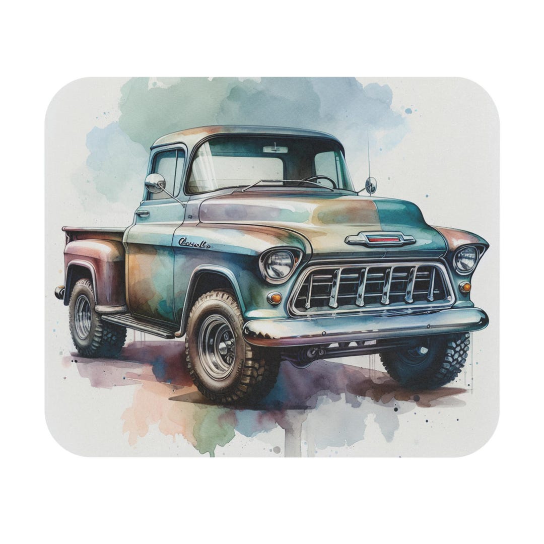1955 Chevy Truck Mouse Pad: Retro Classic Car Desk Decor - Etsy