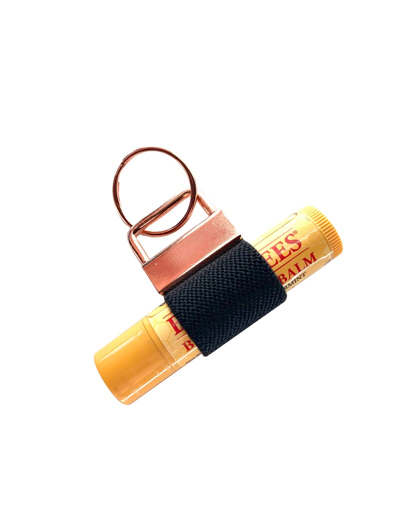 Chapstick Elastic Keychain Key Ring Lip Balm Holder Burts Bees - Etsy
