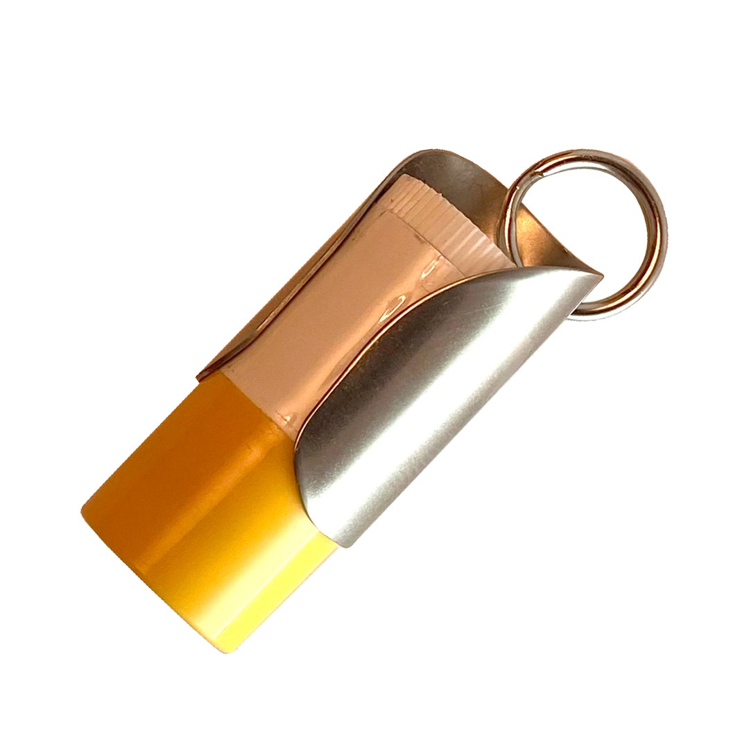 MINI Chapstick Keychain Elastic Lip Balm Holder With Key Ring - Etsy