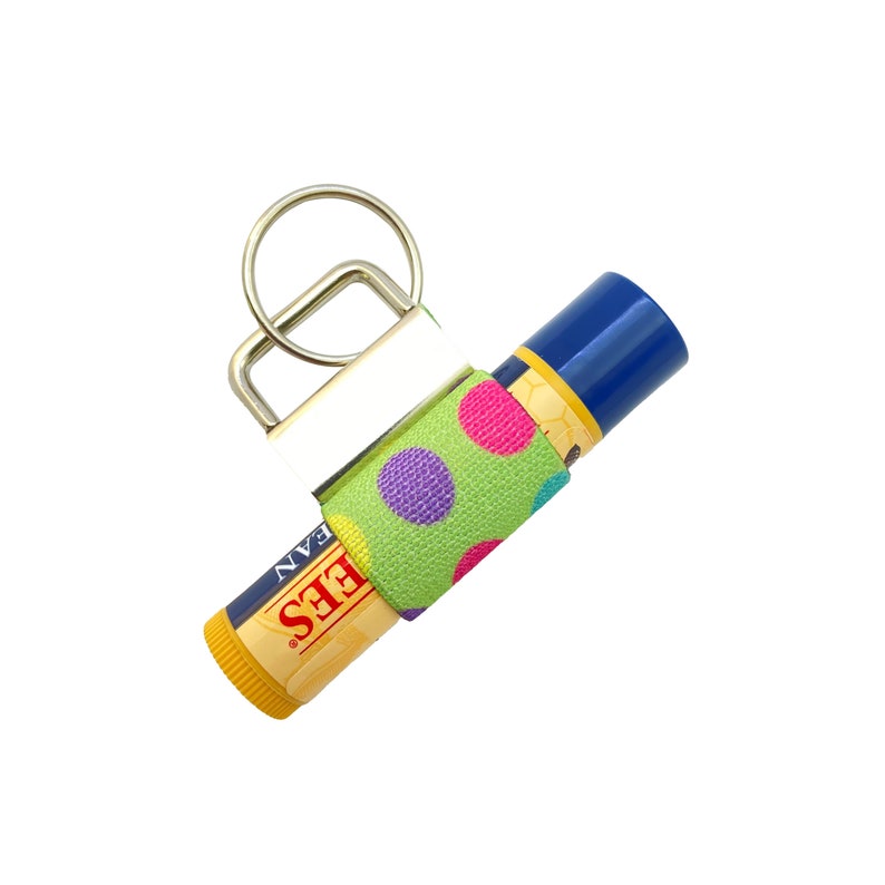 Chapstick Elastic Keychain Key Ring Lip Balm Holder Burts Bees - Etsy