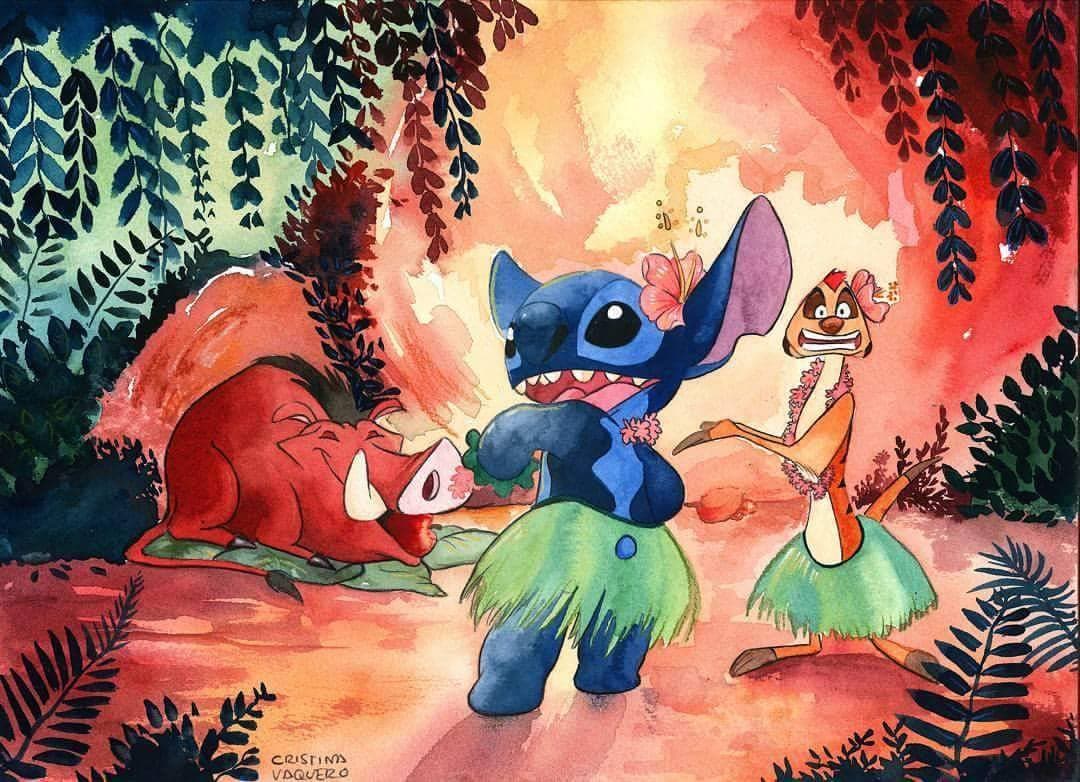 Stitch Hula Hoop Timon and Pumbaa Hakuna Matata Lion - Etsy