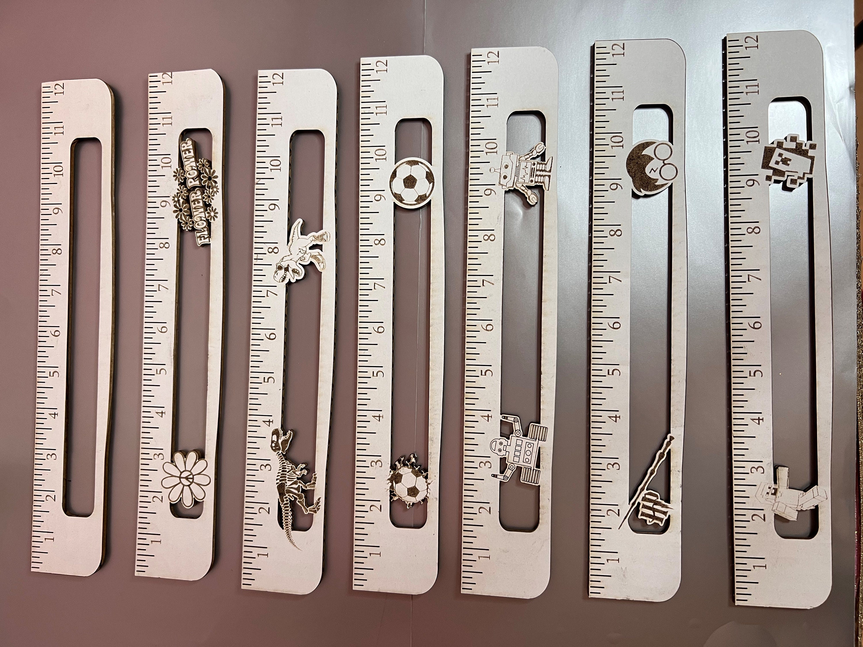 Laser Ready SVG FILE Personalized Character Rulers for - Etsy