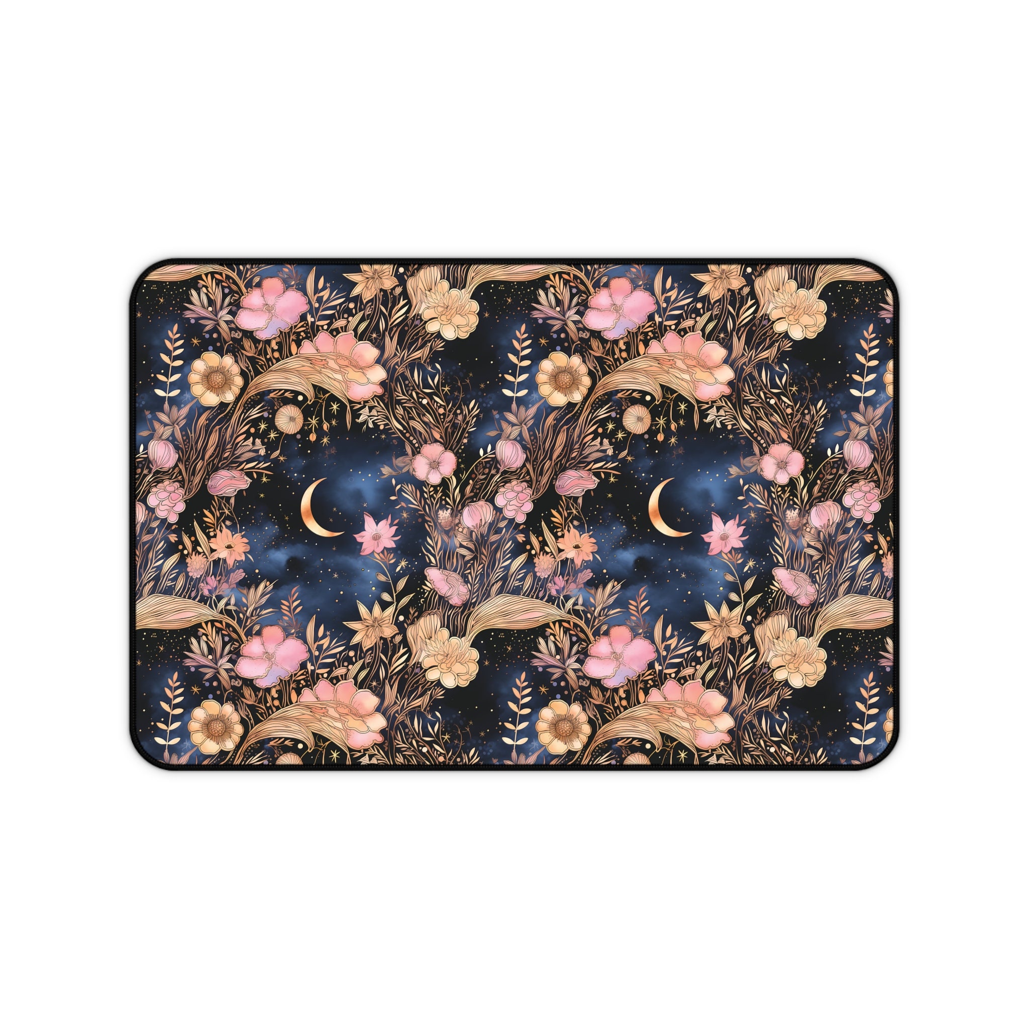 Magikal Moon Mouse Pad and Matching Desk Mat, Beautiful Witchy Night ...