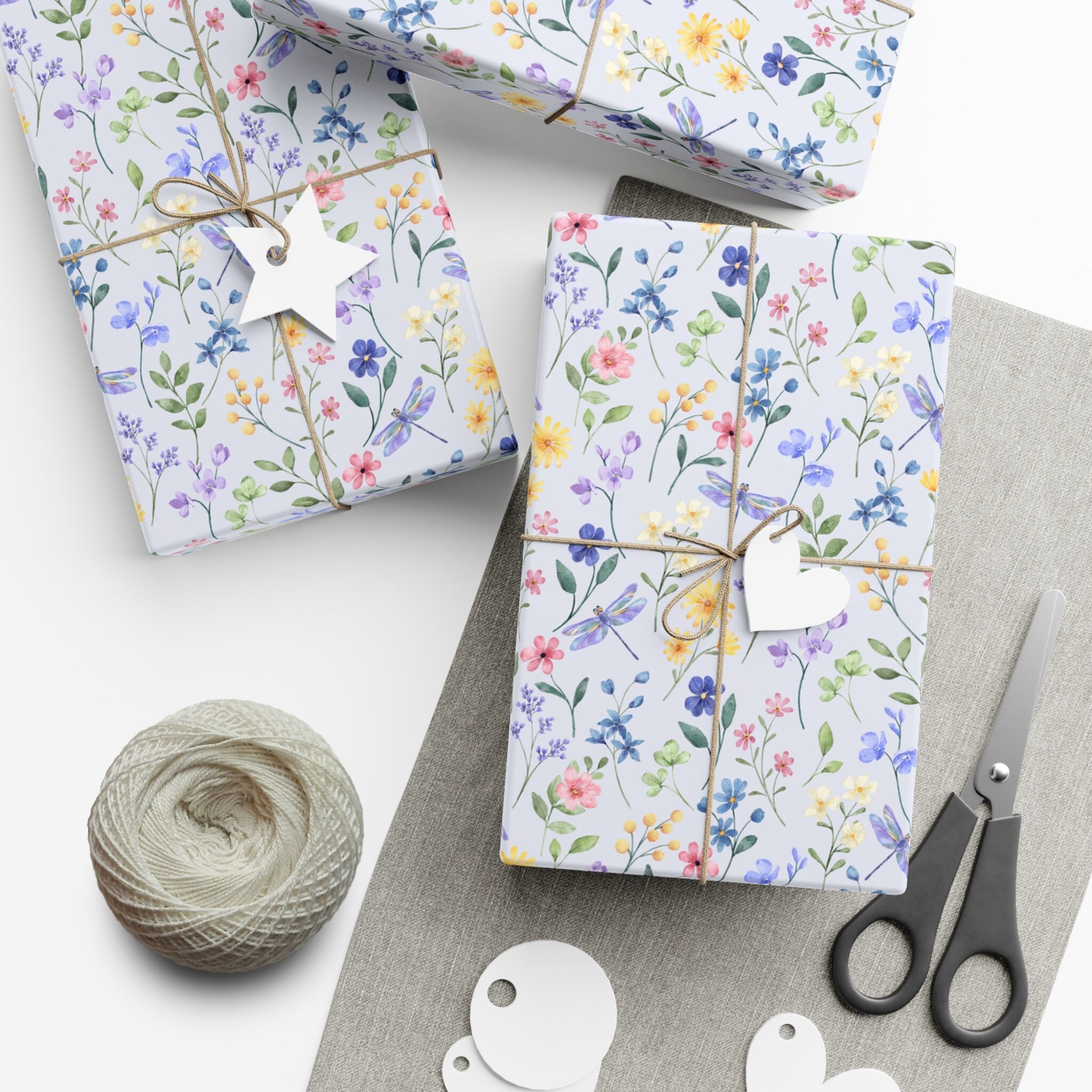 Wildflower Wrapping Paper for All Occasions, Cottagecore Gift Wrap - Etsy