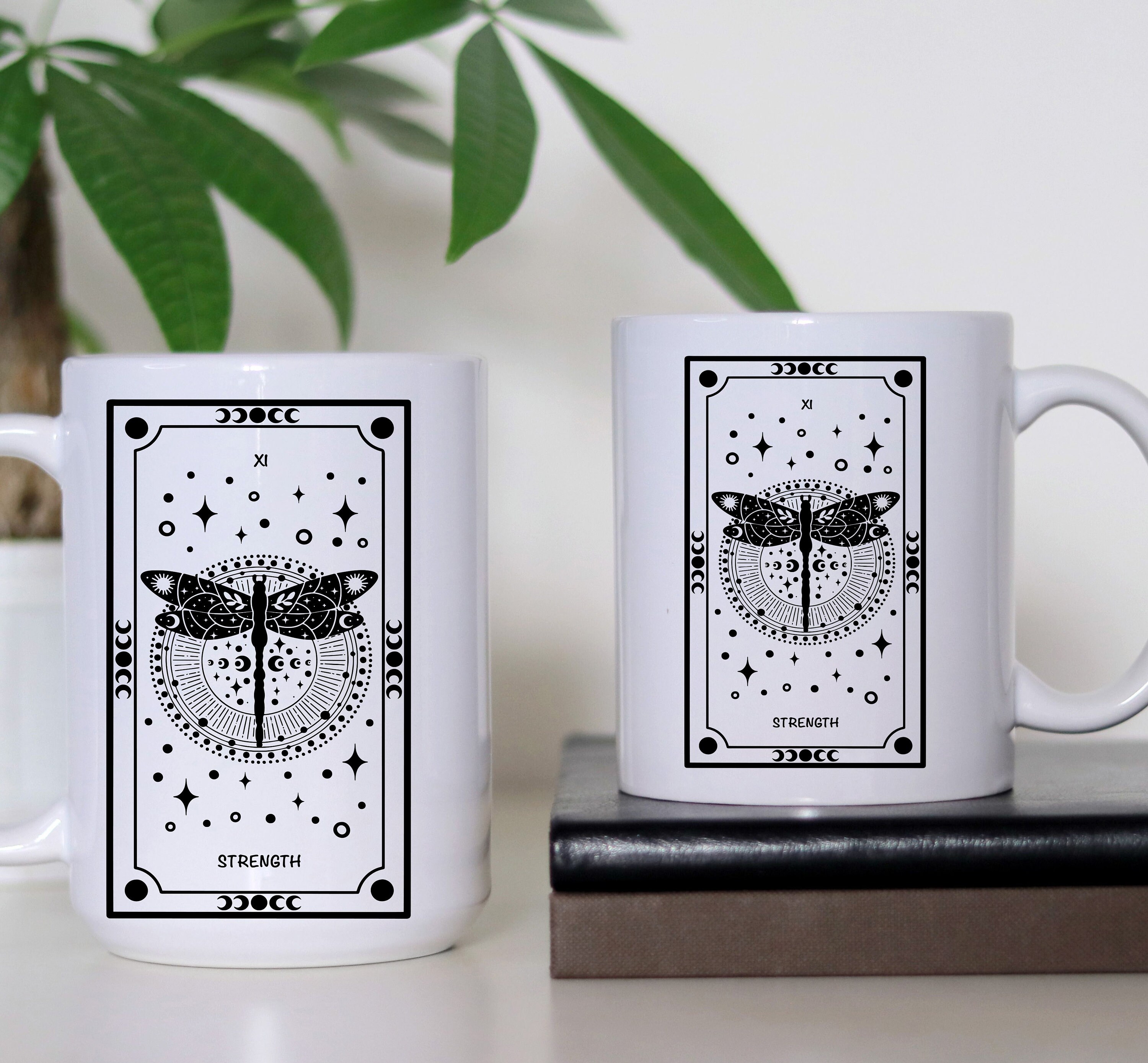 Strength Tarot Card Mug for Coffee Yule Gifts Women - Etsy