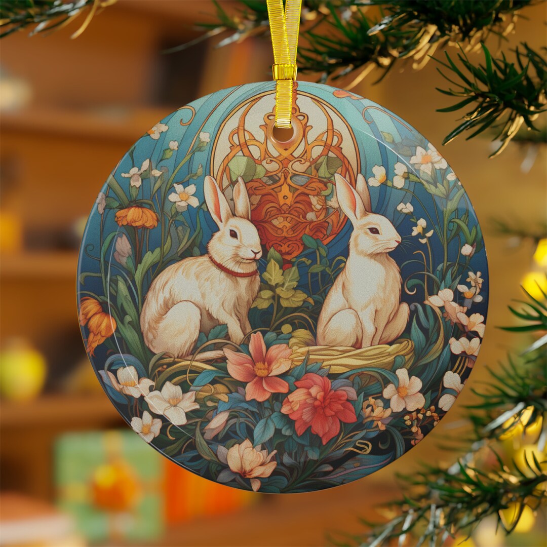 Ostara Glass Ornament, Wheel of the Year Decor, Pagan Easter ...