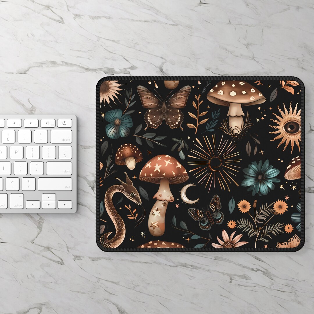 Pagan Witchy Forest Mouse Pad and Matching Desk Mat, Would Be a Great ...
