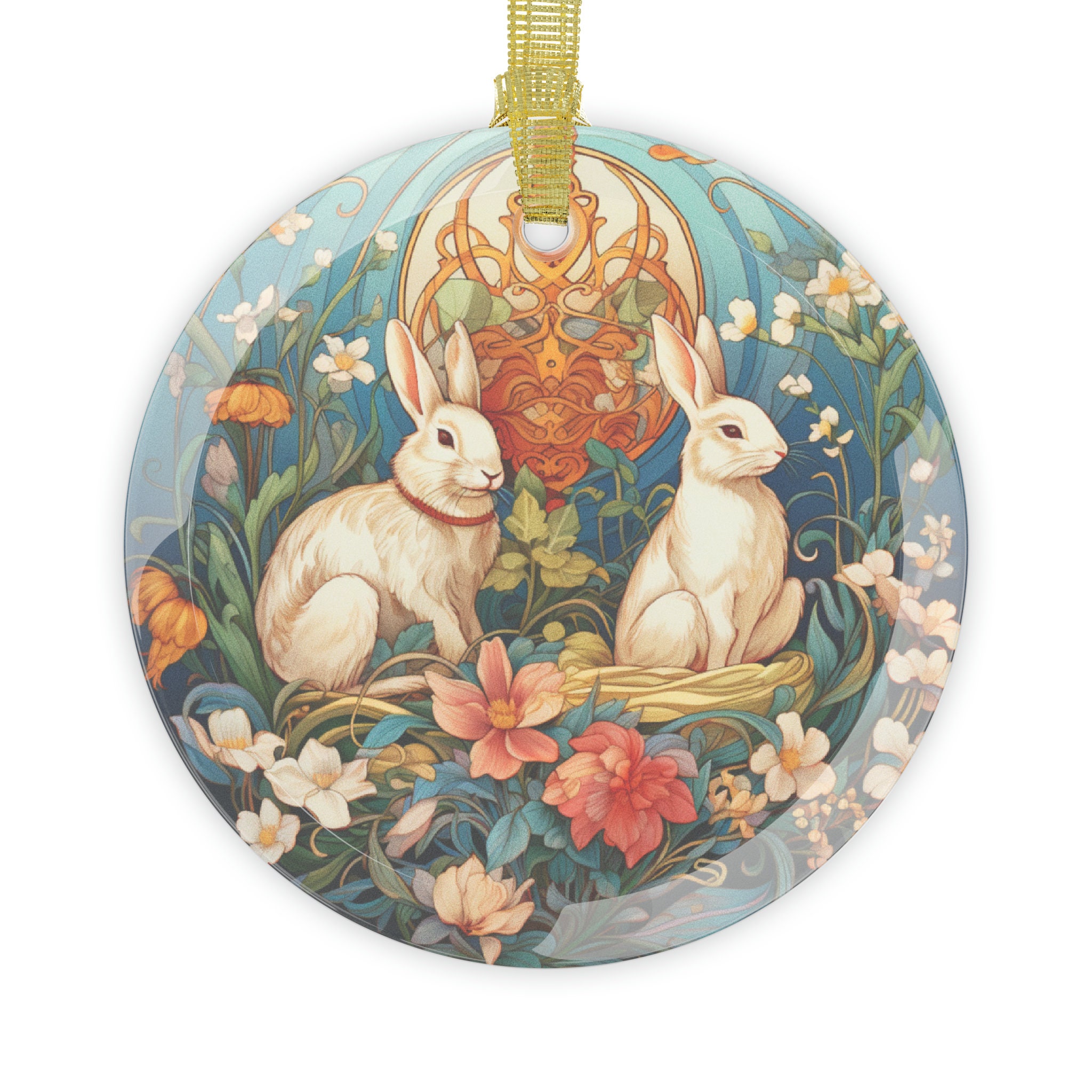 Ostara Glass Ornament, Wheel of the Year Decor, Pagan Easter ...