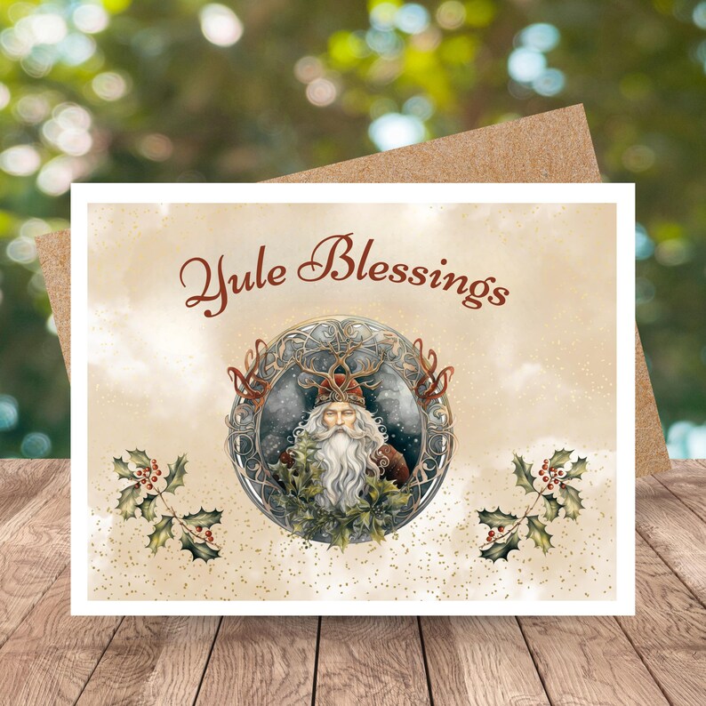 Yule Blessings Card Set, Winter Solstice Pagan Greeting Card, WS015 - Etsy