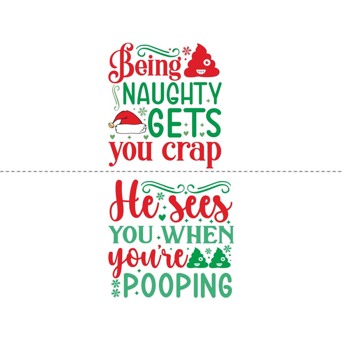Funny Christmas Toilet Paper Wrap: 30 Designs (digital Print) - Etsy