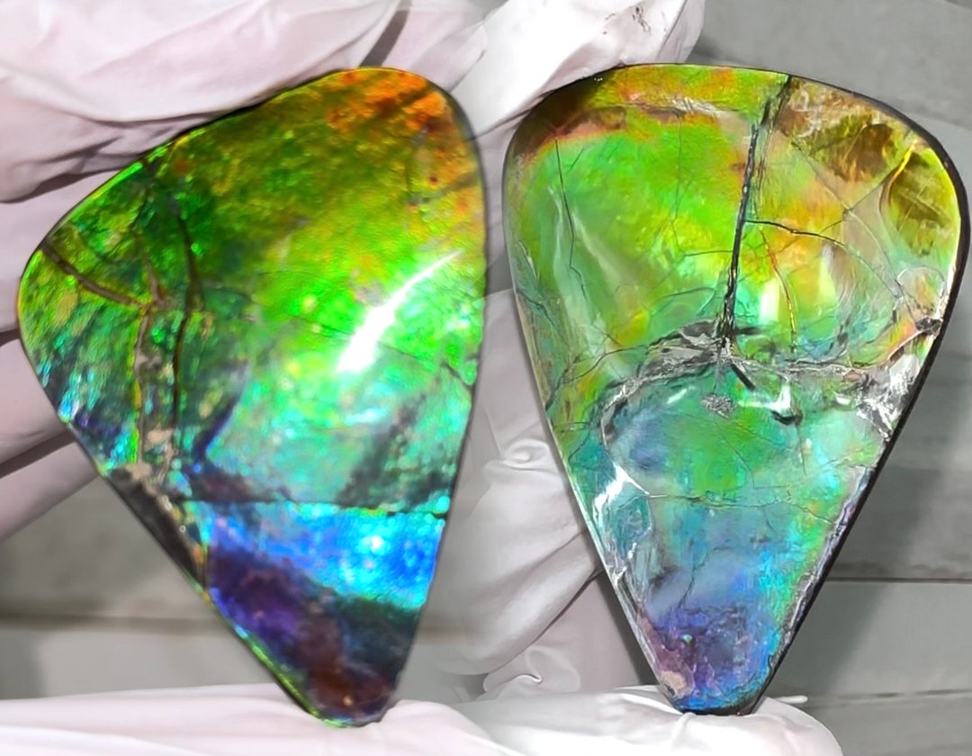 Large 2.28 Imperial Rainbow ,ammolite, NATURAL Hand POLISHED Loose ...