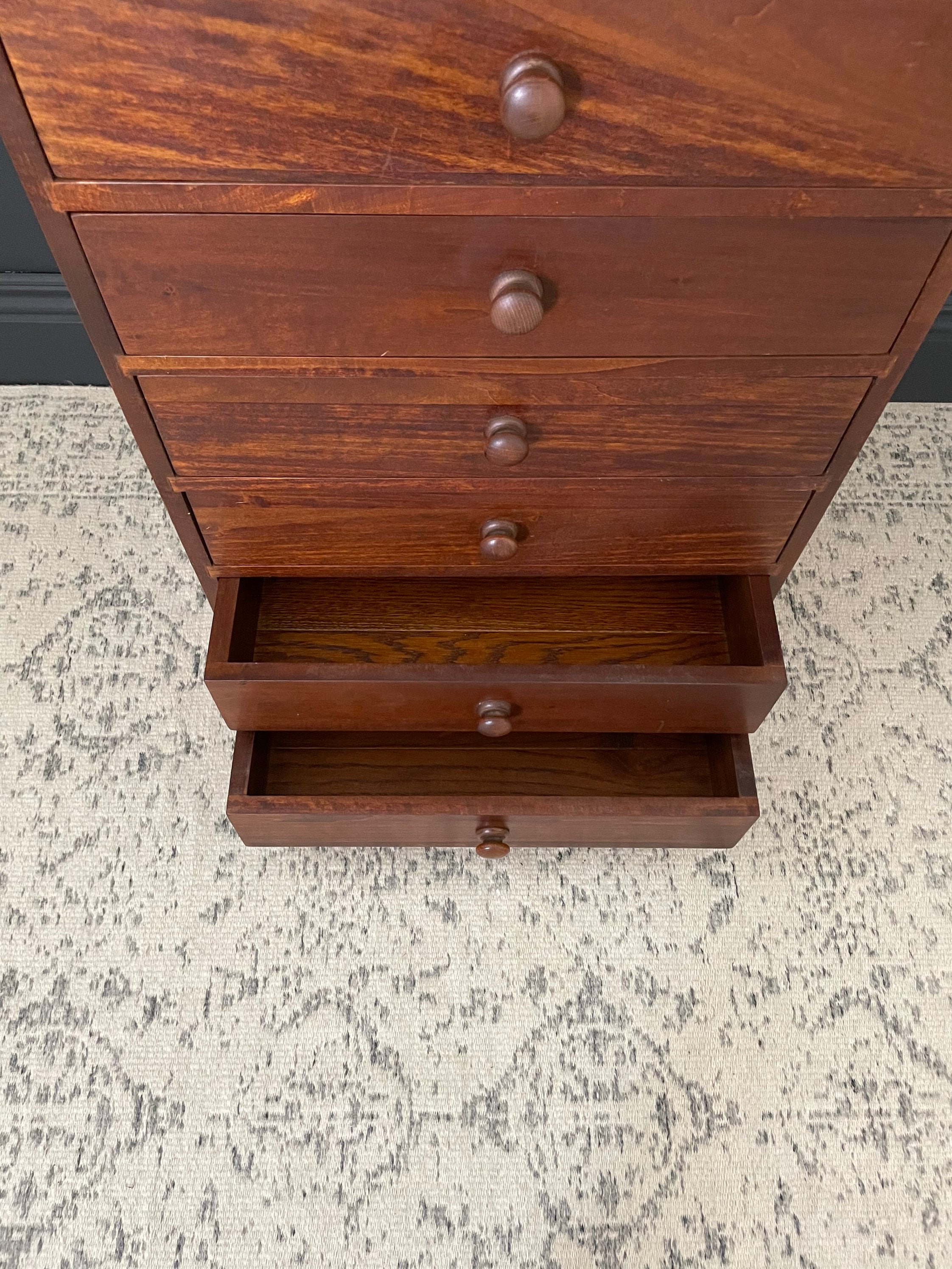 TALLBOY - Small Compact Solid Wood Drawers 6 Drawers - DELIVERY ...