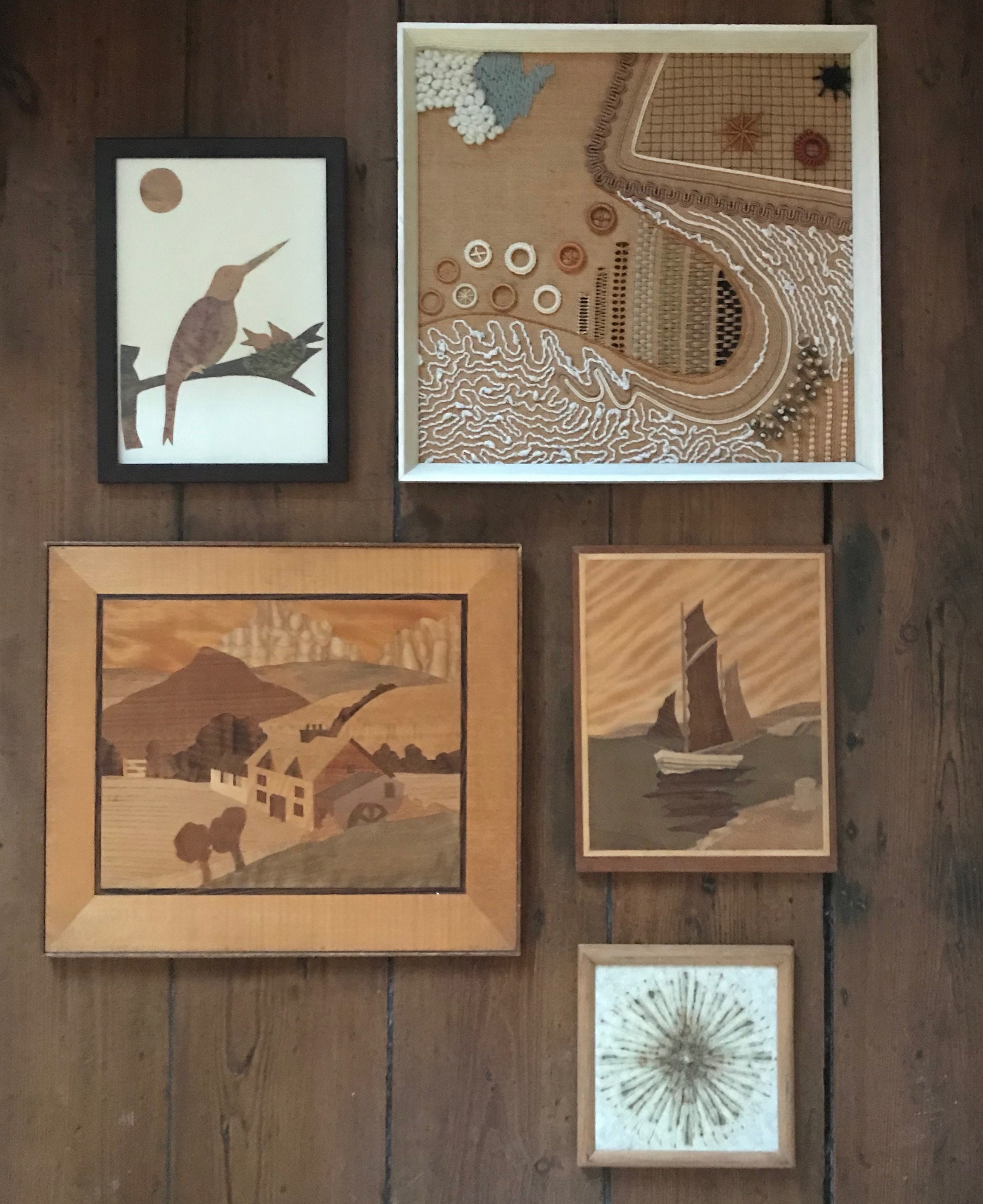 ART- Fab Mid Century Original Vintage Feature Wall Gallery of Pictures ...