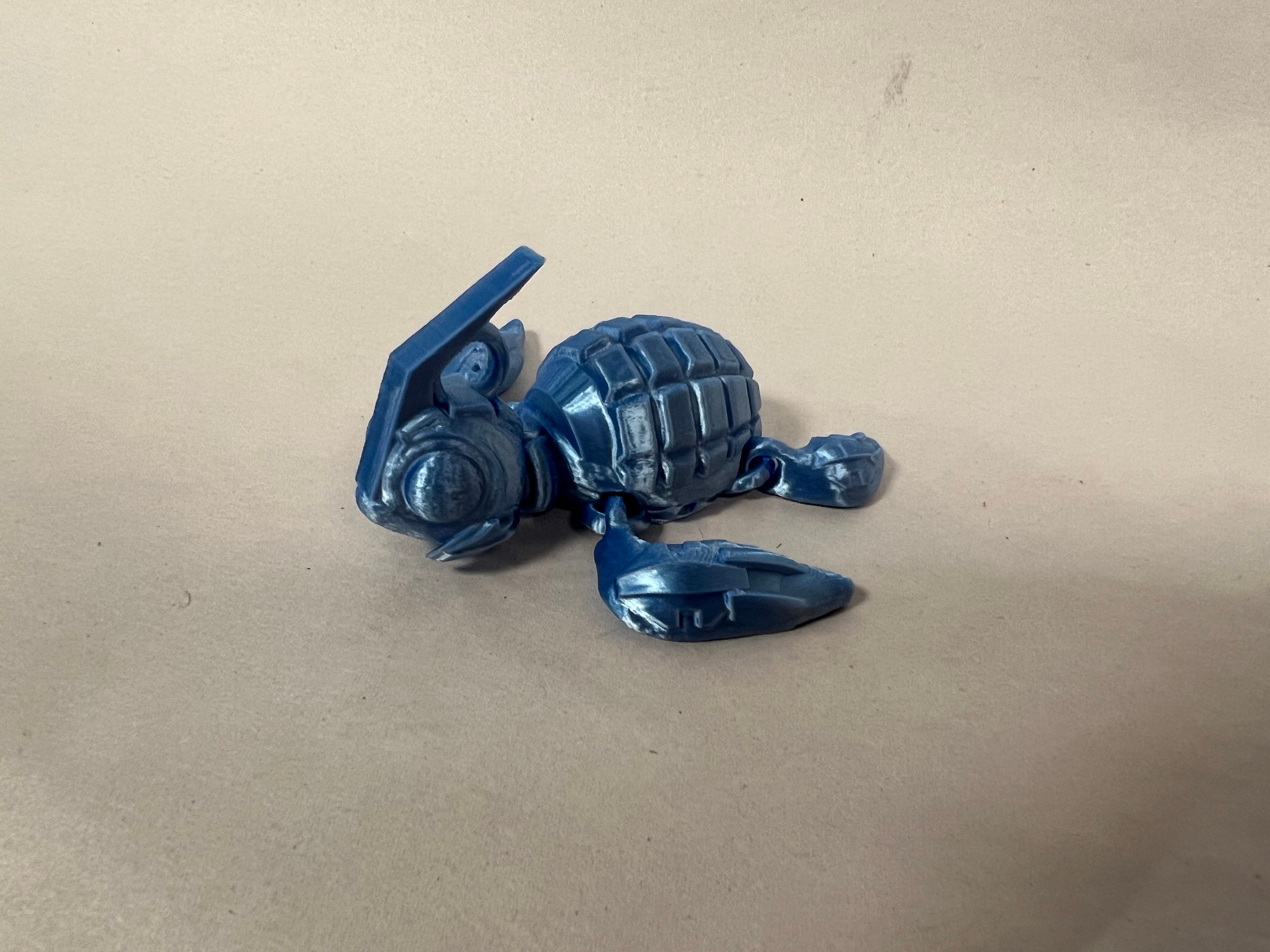 Cinderwing3d 3D Printed Articulated Mini Grenurtle Grenade Turtle ...