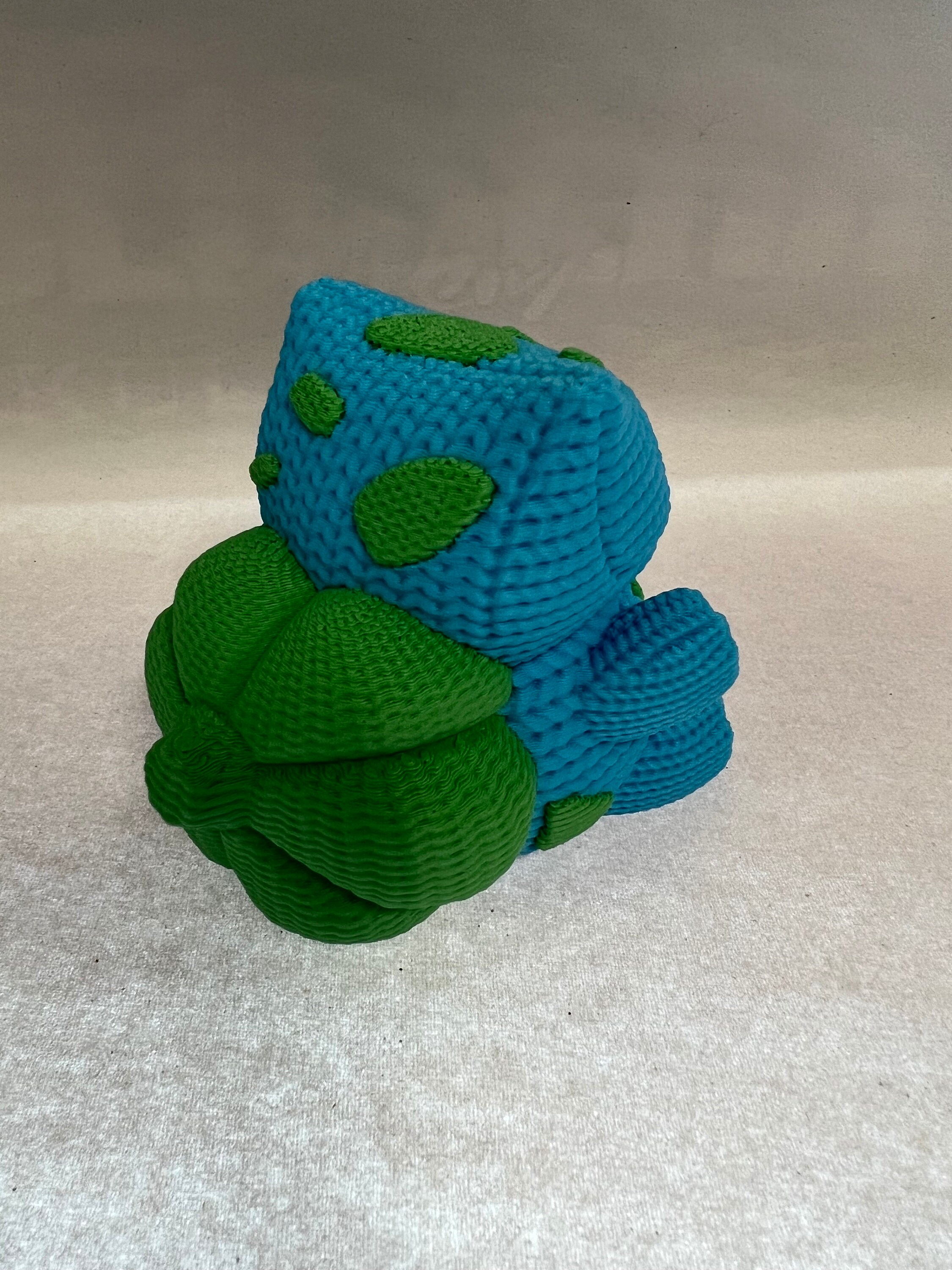 Hex3d 3D Printed Pokemon Cute Crochet Bulbasaur Statue Figure Video ...