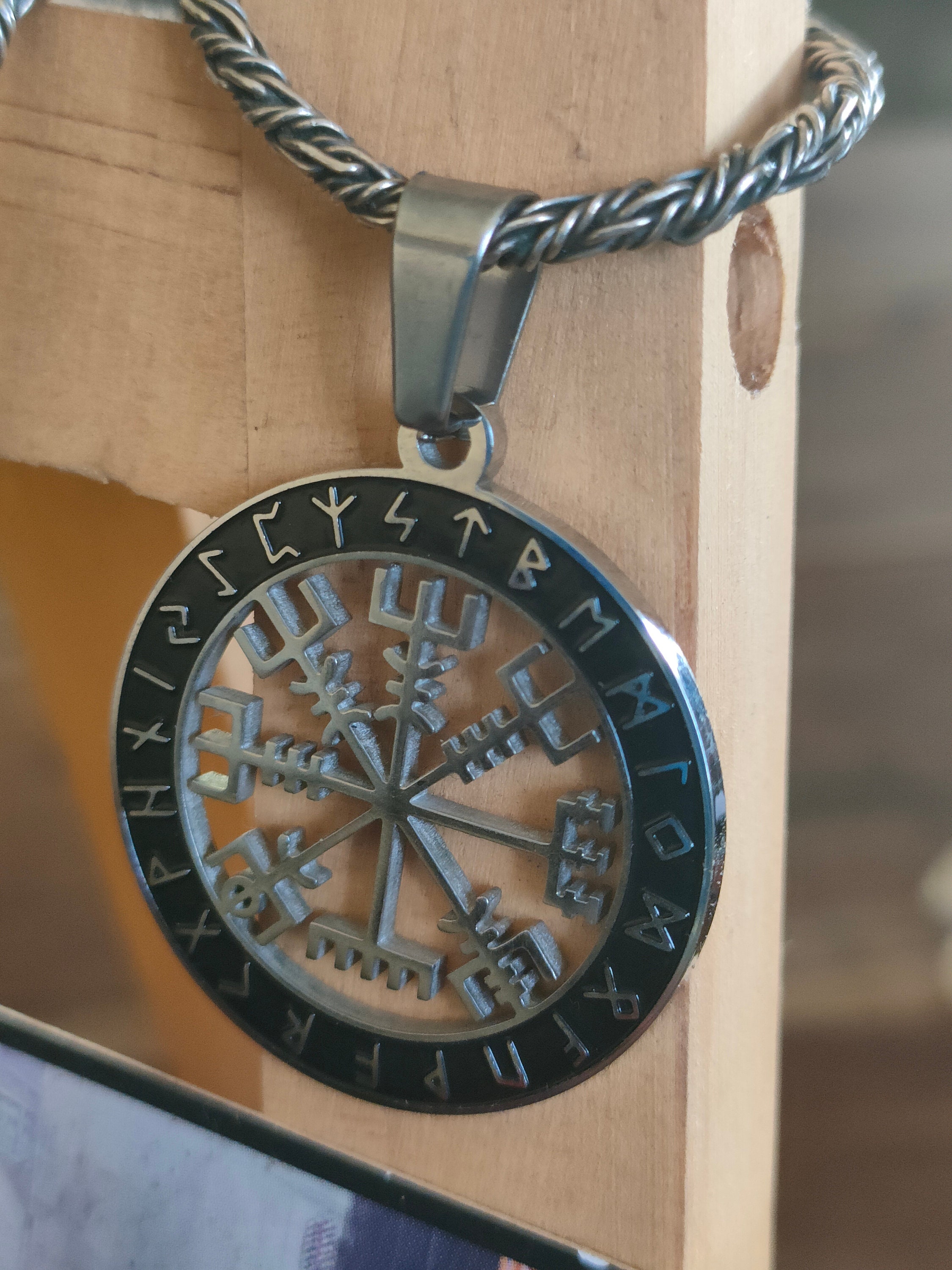 Viking Vegvisir Runic Compass Symbol Pendant Norse - Etsy