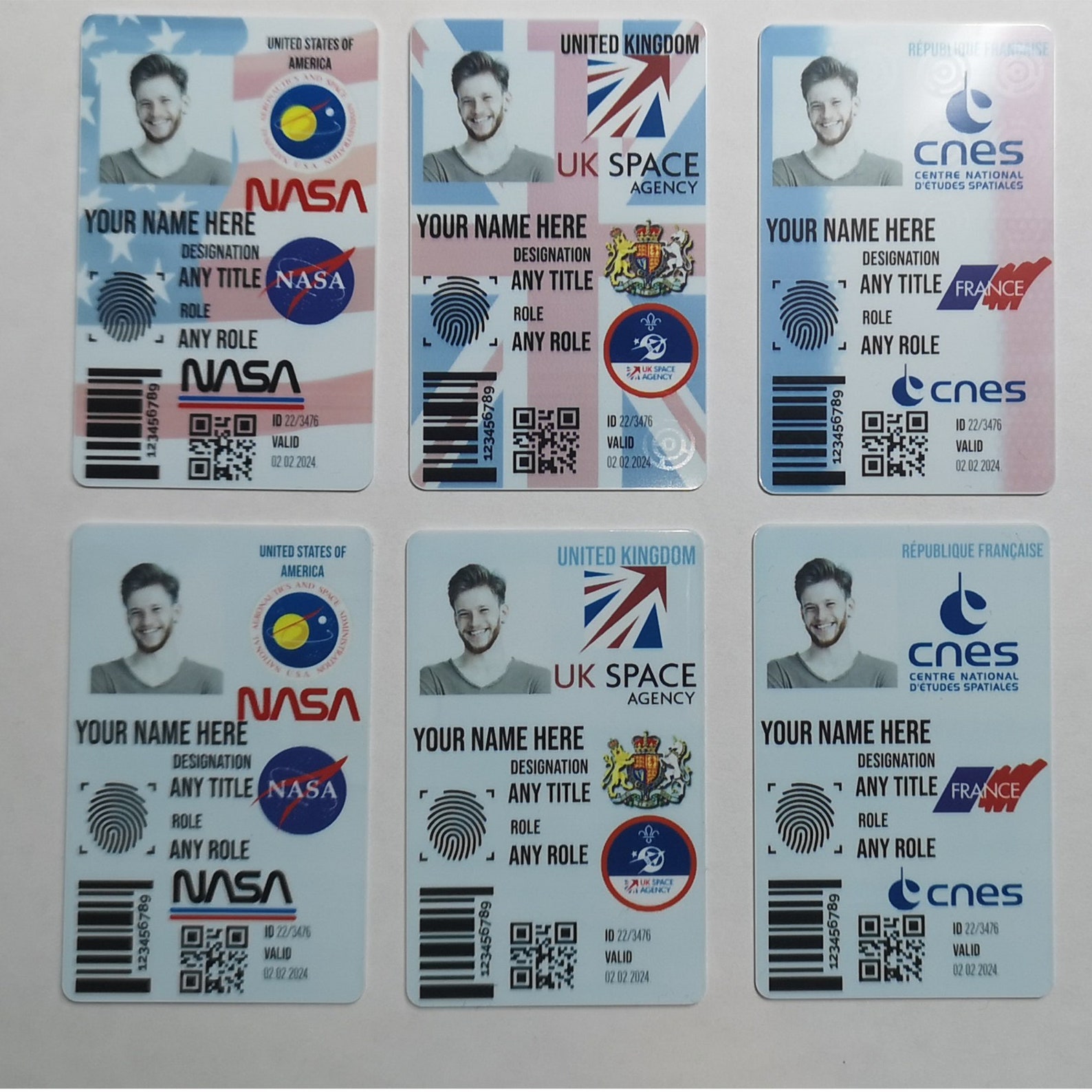 Customizable Novelty nasa id BadgeUnited kingdom space | Etsy