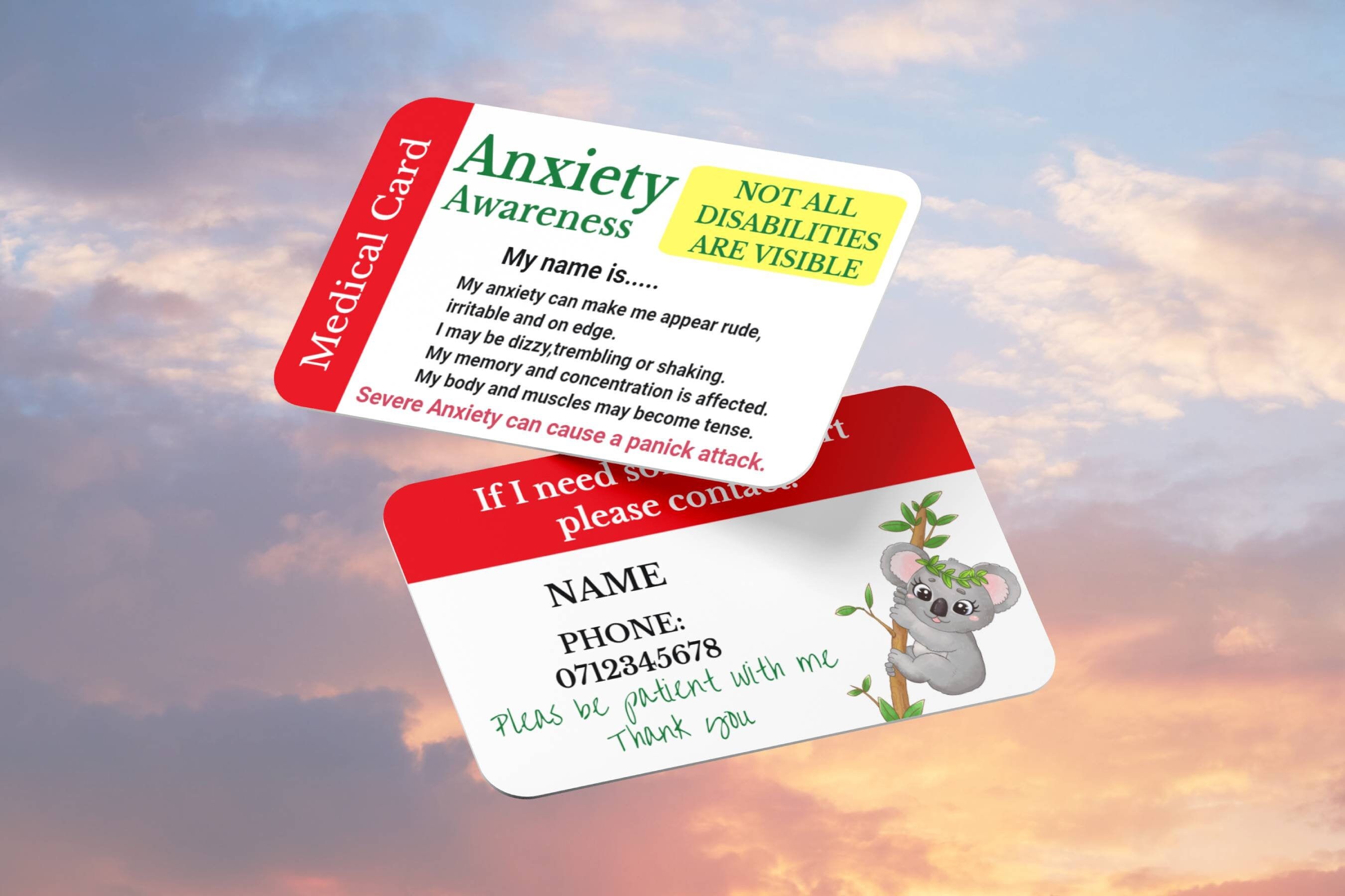 Anxiety Awareness Medical Card Personalized Disability Etsy anxiety-awareness-medical-card-personalized-disability-etsy