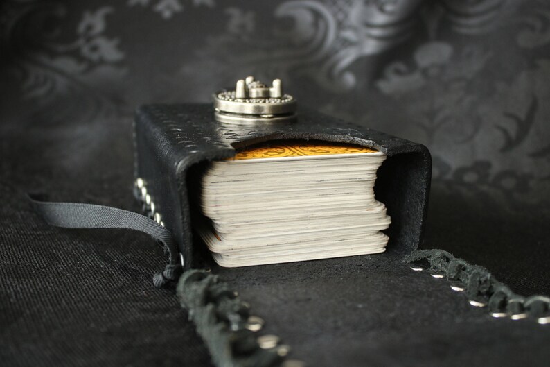 Leather Tarot Card Case, Tarot Deck Box, Tarot Card Box, Tarot Card ...