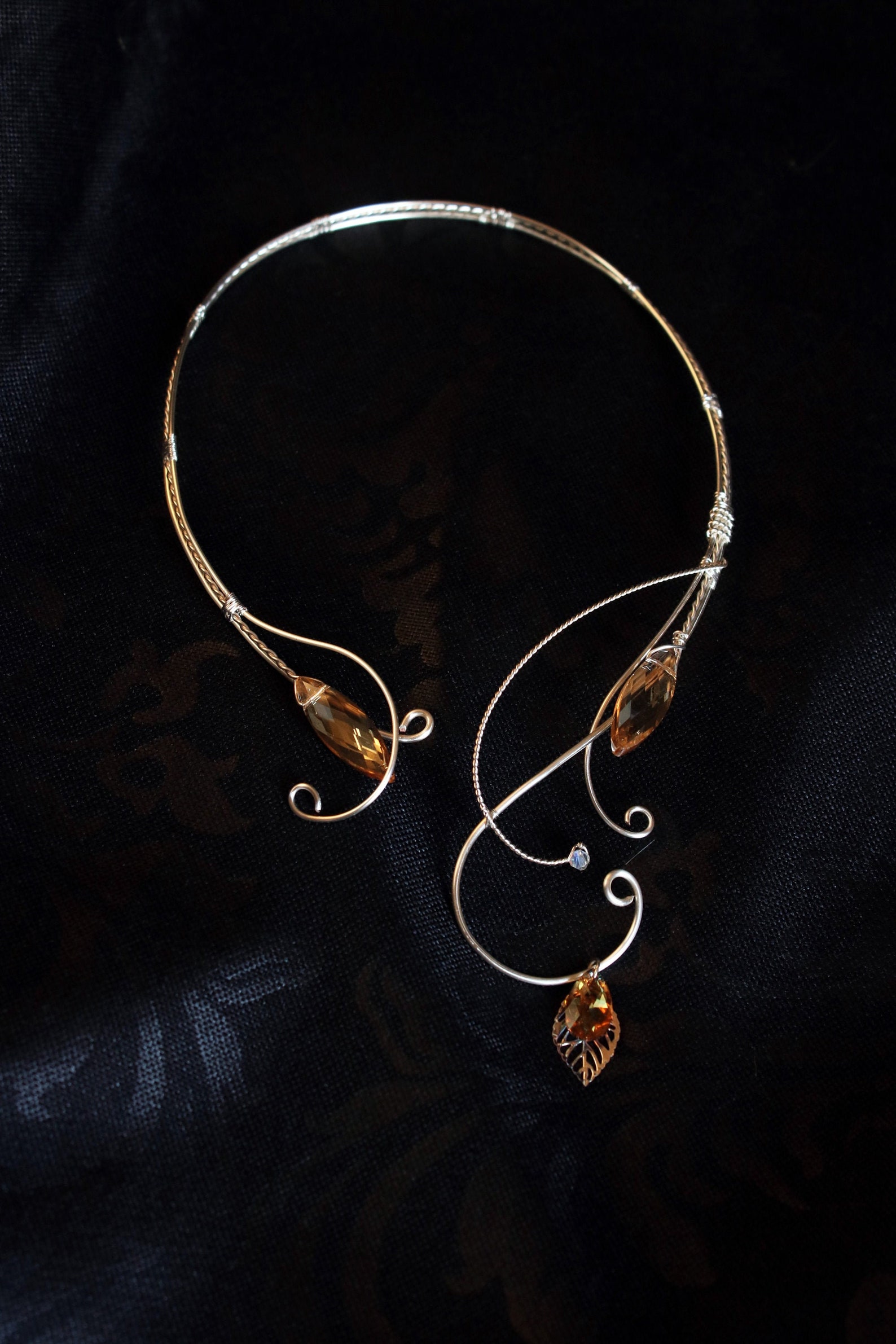 Elven Necklace Silver Torc Torc Necklace Elven Necklace | Etsy Canada