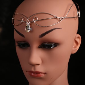 ELVISH CIRCLET- (silver Headpiece-dif COLORS Available)-elven Headpiece ...