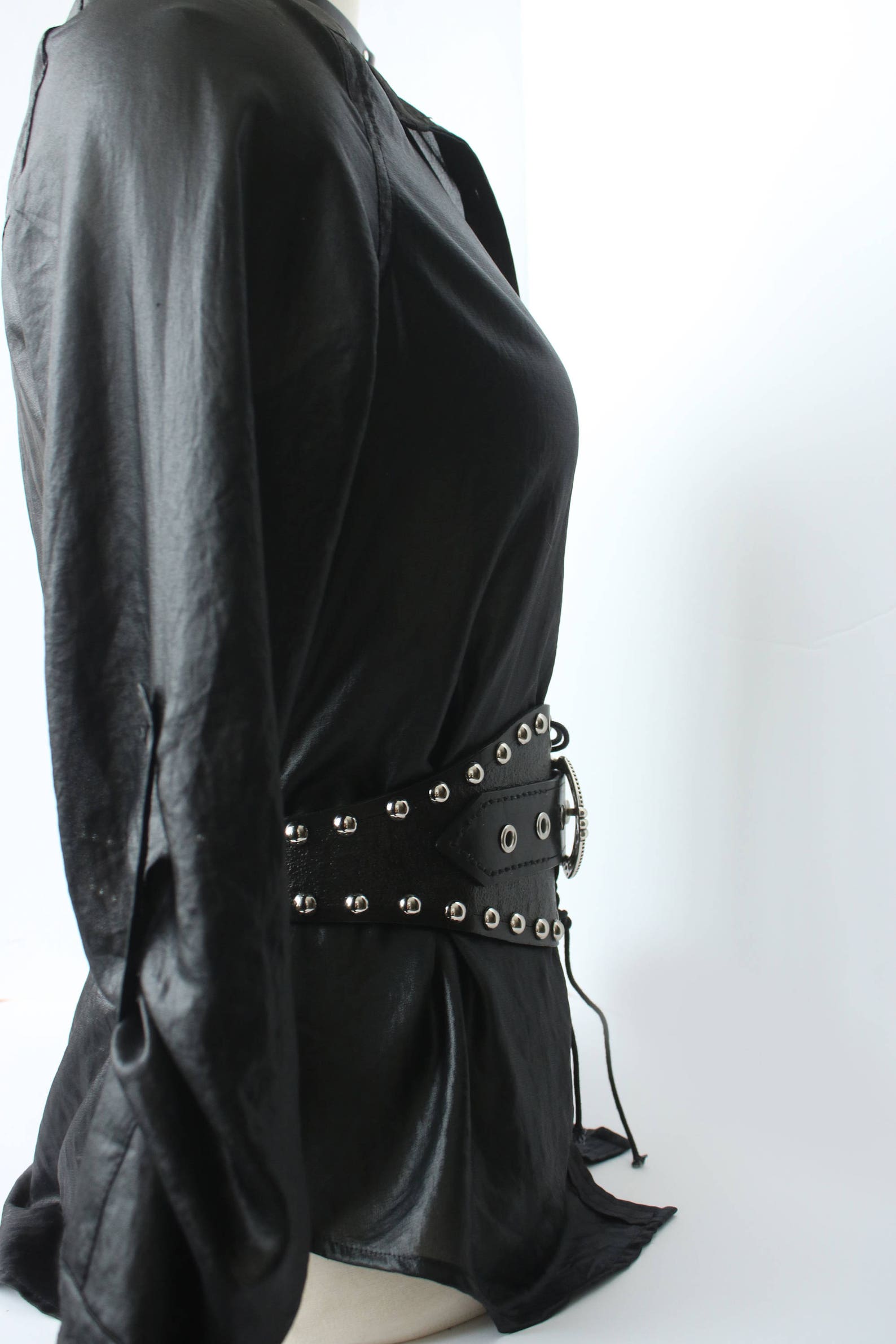 GOTHIC WAIST BELT Studded Leather Belt Leather Waist - Etsy