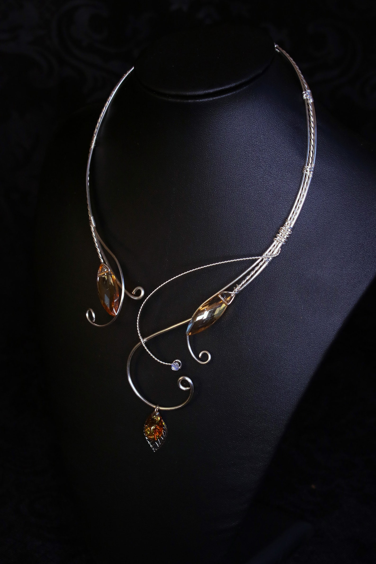 Elven Necklace Silver Torc Torc Necklace Elven Necklace | Etsy Canada