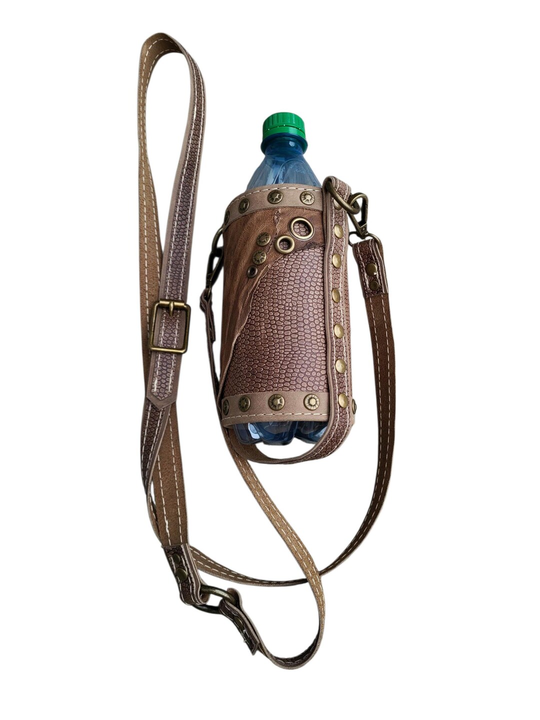 Leather Water Bottle Holder, Dystopian Water Bottle Carrier, Post ...