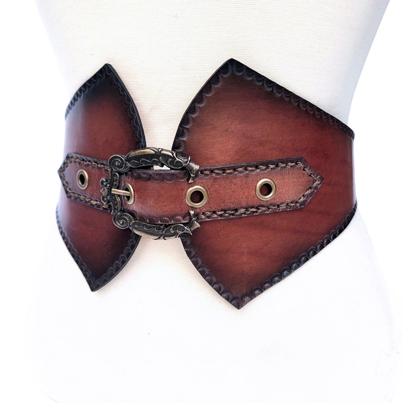 Wide Leather Belt Renaissance Belt Leather Waist Belt - Etsy
