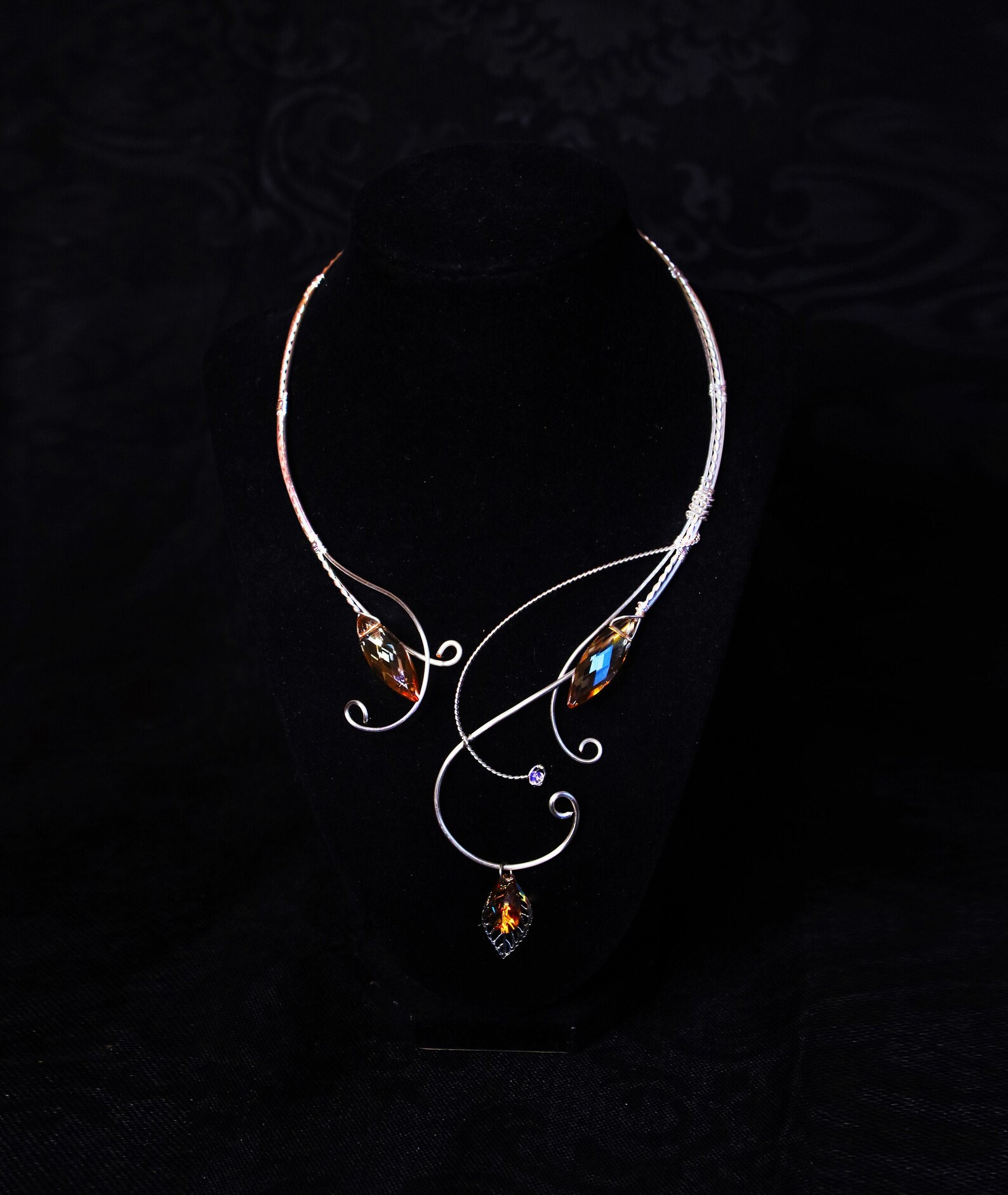 Elven Necklace Silver Torc Torc Necklace Elven Necklace | Etsy Canada