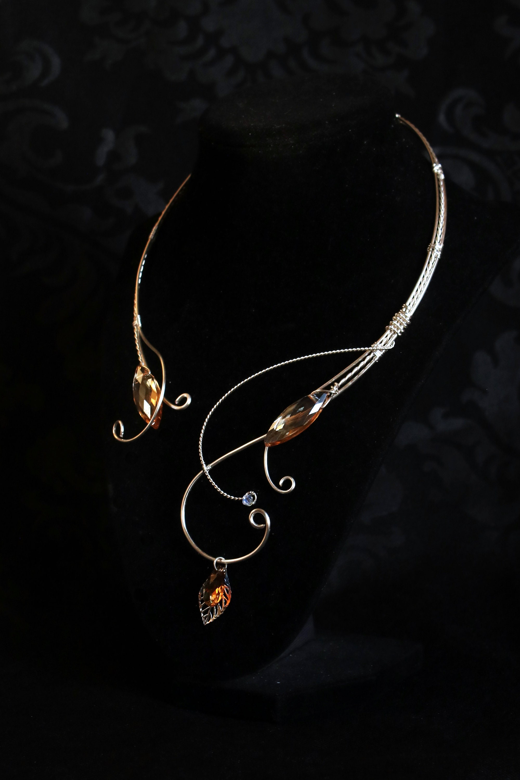 Elven Necklace Silver Torc Torc Necklace Elven Necklace | Etsy Canada